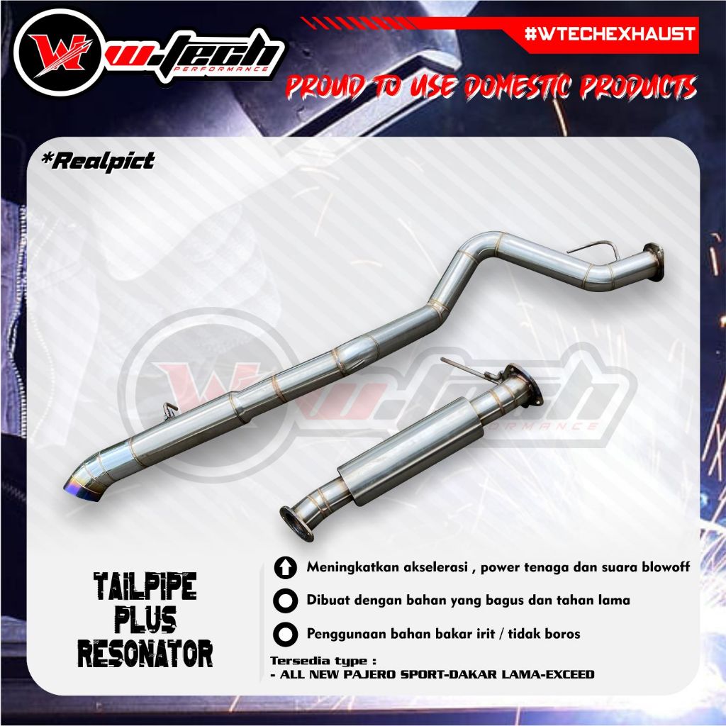 Jual WTECH Tailpipe All New Pajer Sport / Pajero Exceed / Pajero Dakar ...
