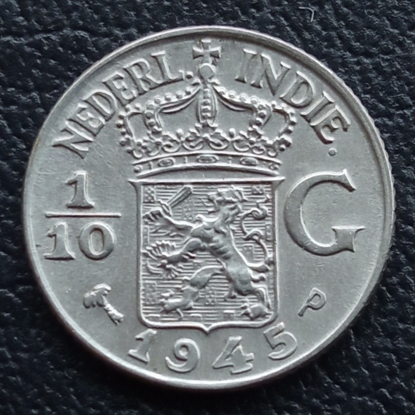 Jual Koin Kuno Perak Ned Indie zaman belanda 1/10 Gulden 1937-1945 ...