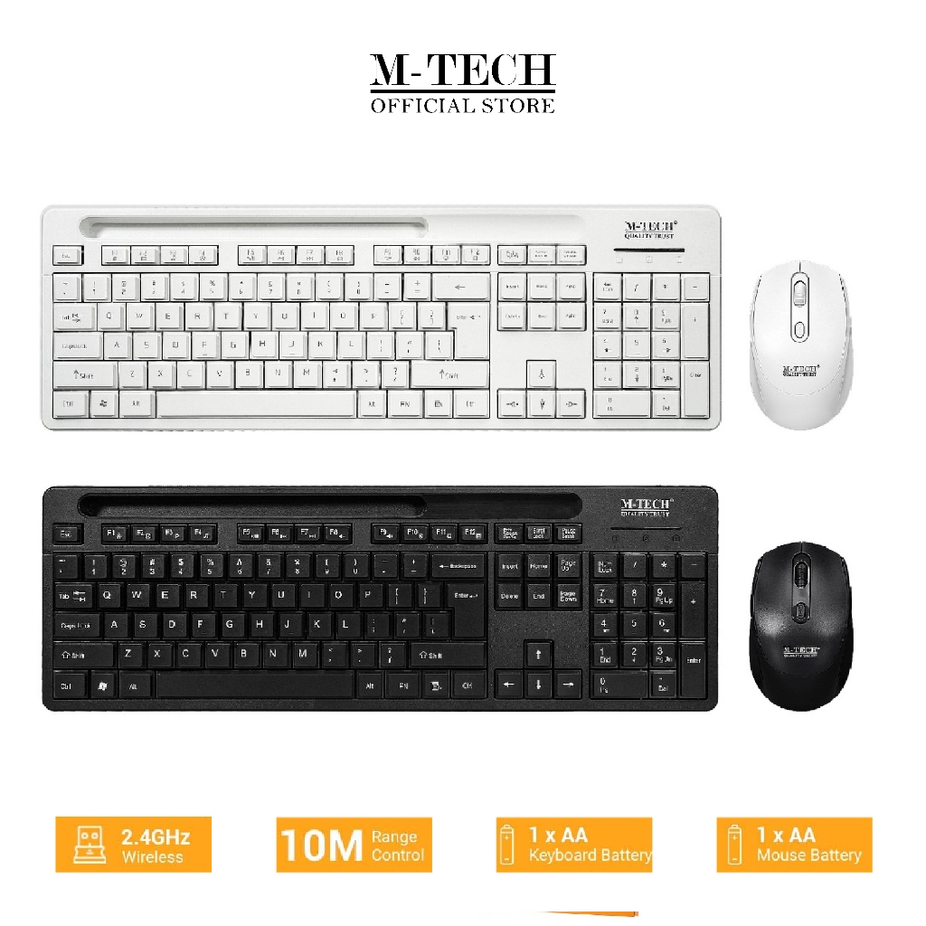 Jual M-tech Original Keyboard Mouse Wireless Set STK 06 with Phone ...