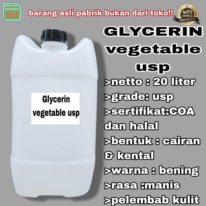 Jual Gliserin / Glycerol / food grade / Glycerin Vegetable20kg | Shopee ...