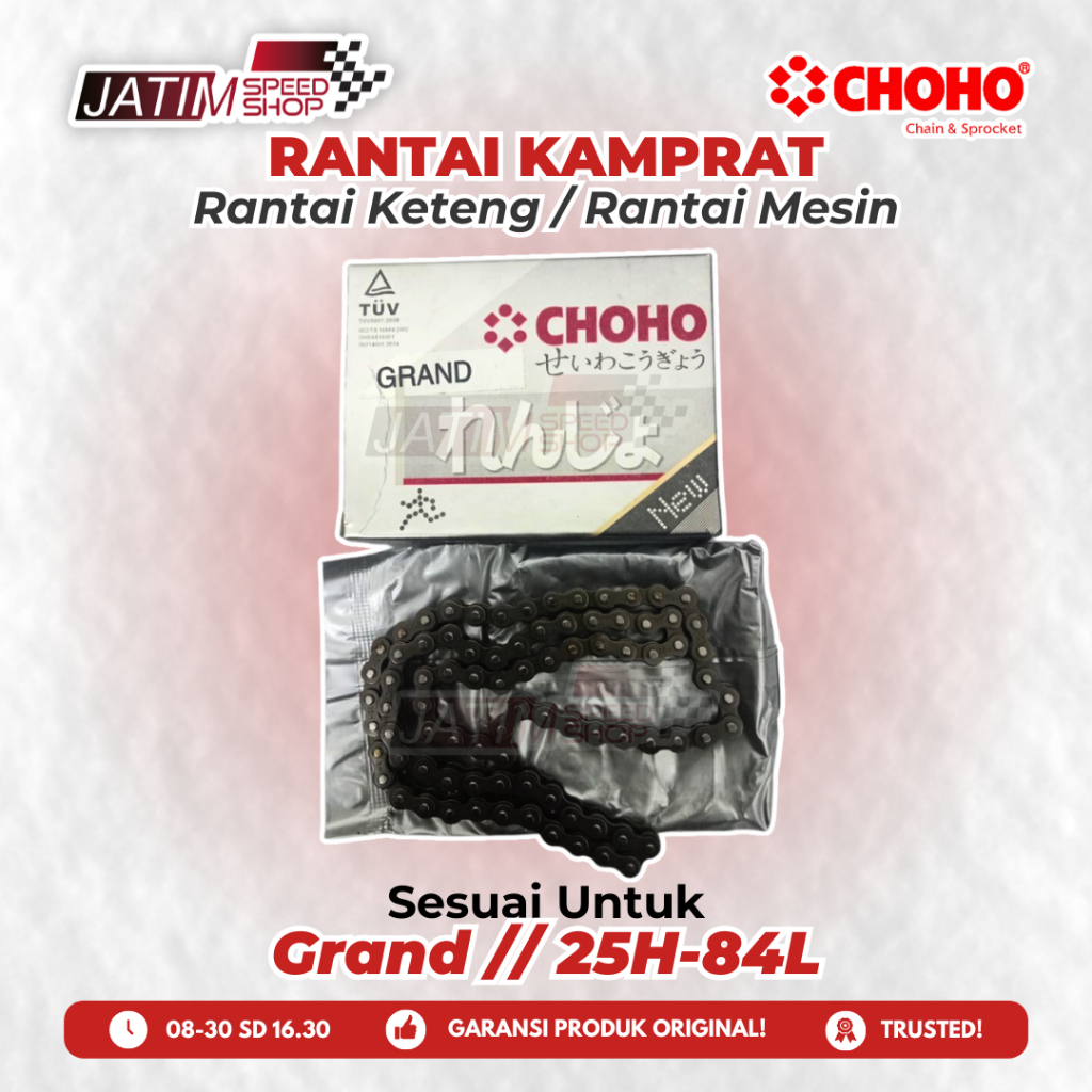 Jual CHOHO Rantai Kamprat Rantai Keteng Rantai Mesin Grand 25H-84L 84 ...