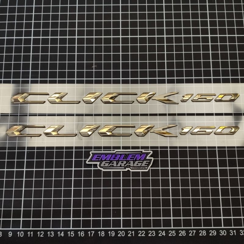 Jual Emblem Click 160 Original Honda Thailand (1set/sepasang) | Shopee ...