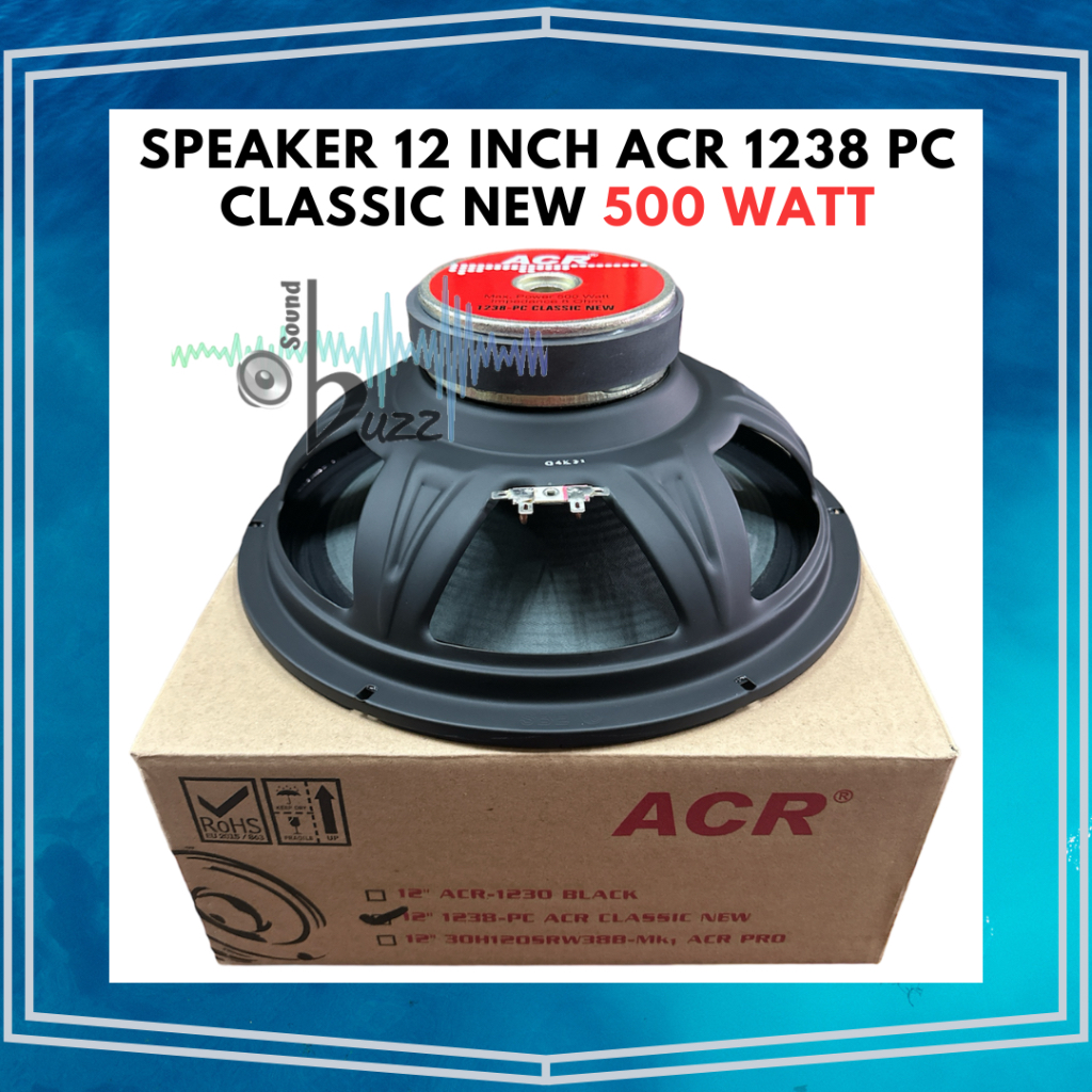 Jual Speaker 12 inch Full Range ACR 1238 PC Classic NEW 500 Watt | Shopee Indonesia