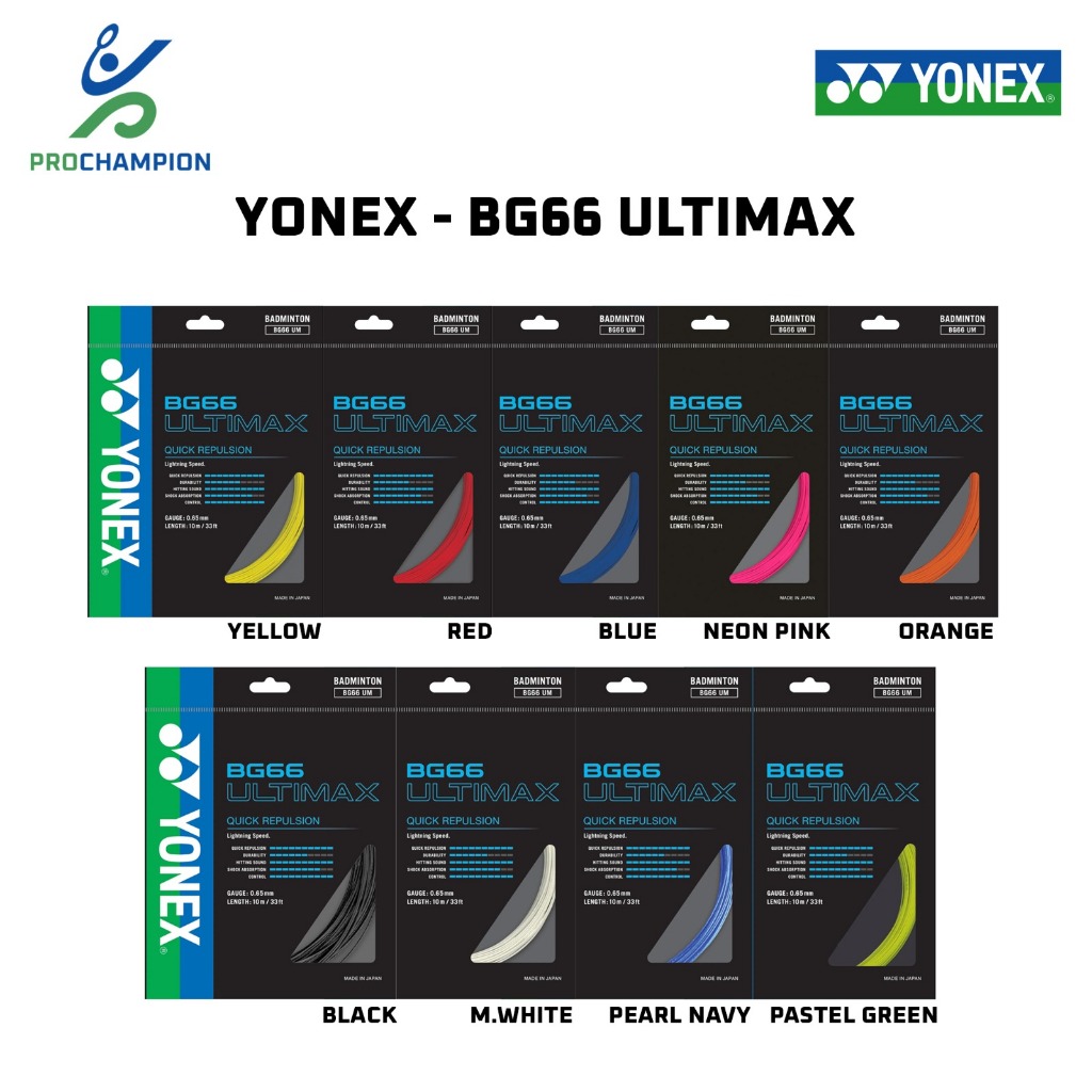Jual Yonex Bg66 Bg 66 Ultimax Senar Badminton Original | Shopee Indonesia