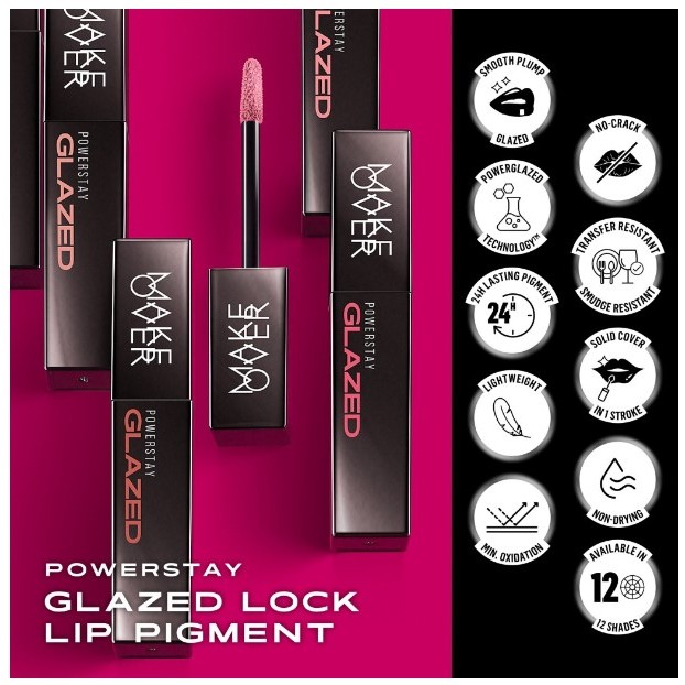 Jual MAKE OVER POWERSTAY GLAZED LOCK LIP PIGMENT - Plump Glazed next ...