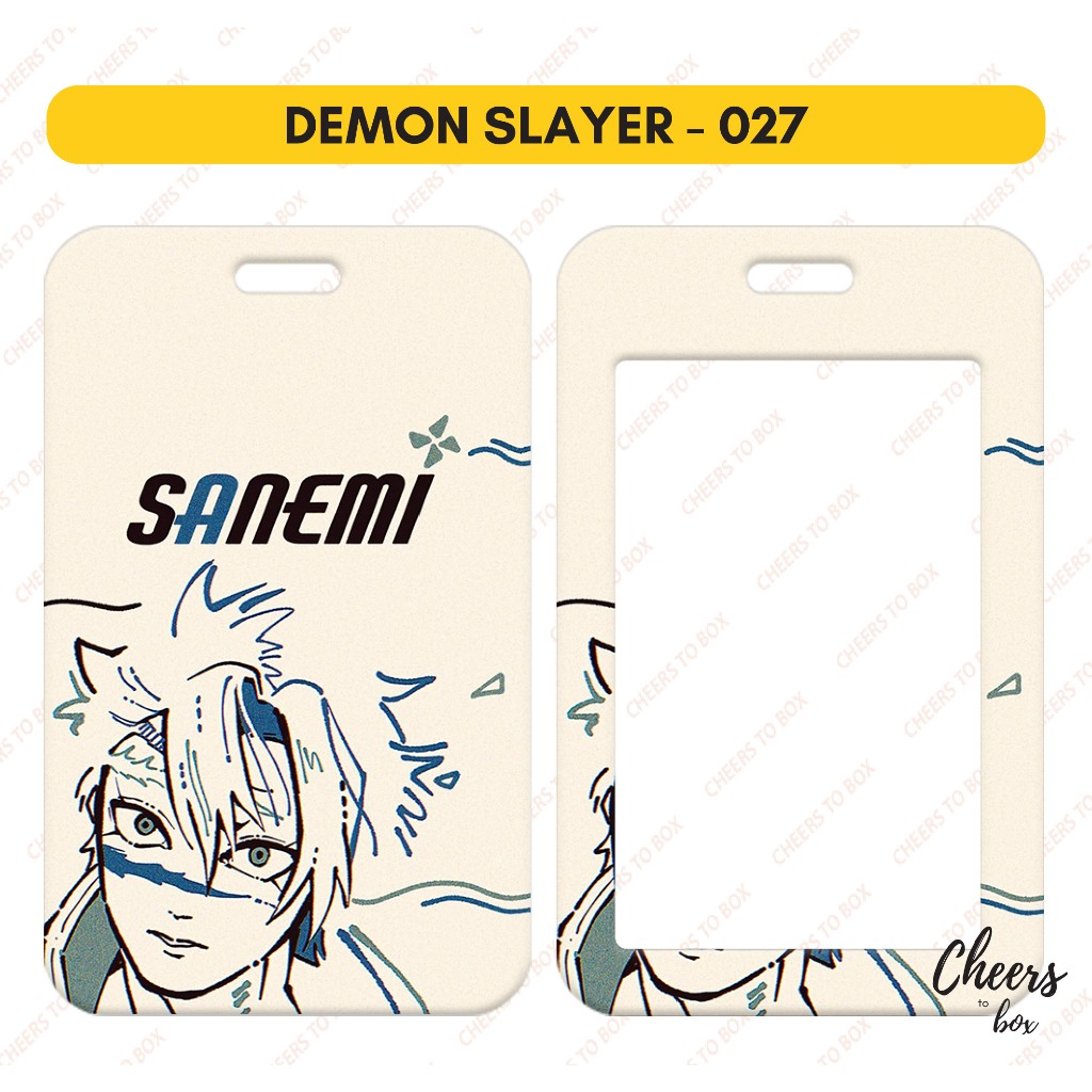 Jual (N009) DEMON SLAYER ID Card Holder / Nametag Tanpa Tali Lanyard ...