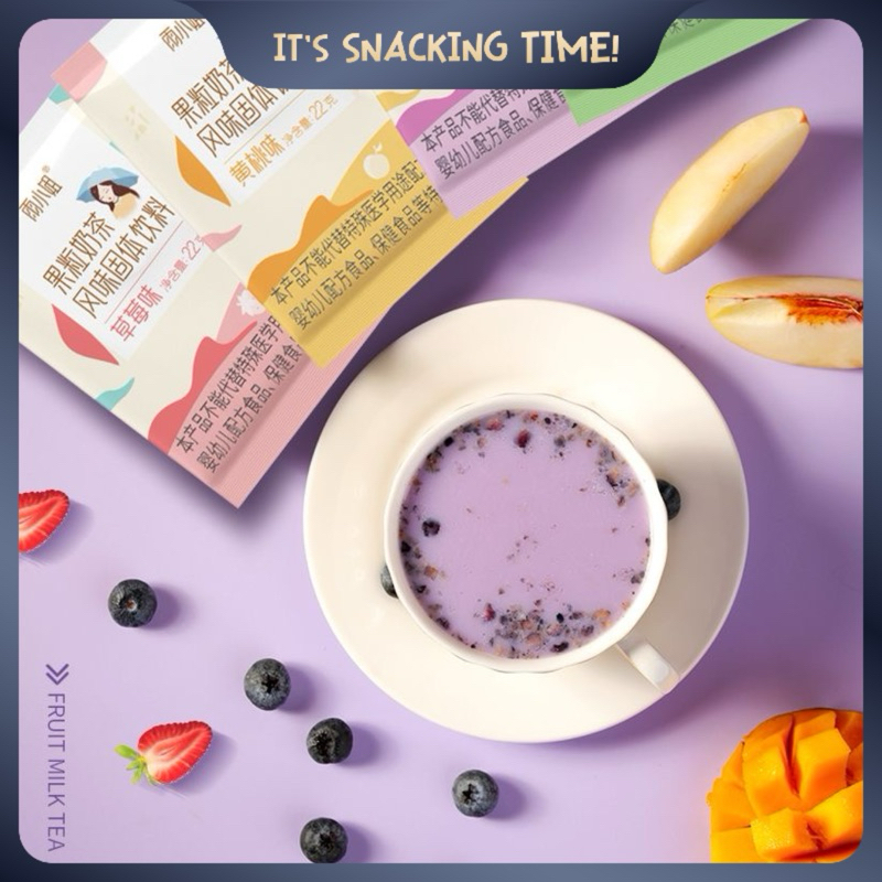 Jual Milk Tea Powder Drink Minuman Teh Susu Bubuk Instant Rasa Buah ...