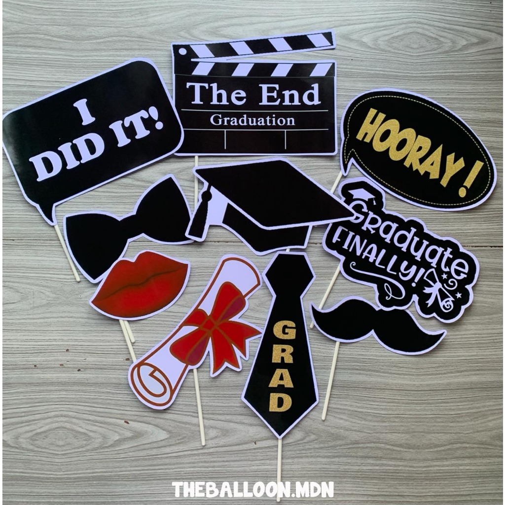 Jual Props Photobooth Graduation Wisuda / Perlengkapan Foto / Dekorasi ...