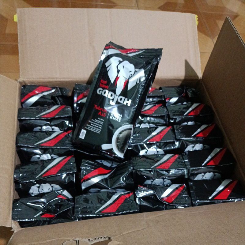 Jual Kopi Tubruk Gadjah asli 138gr 1 karton isi 20pcs | Shopee Indonesia