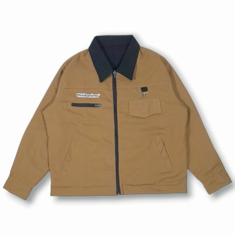 Jual Work Jacket Boxy - Infinity mocca | Thisisanimo | Shopee Indonesia