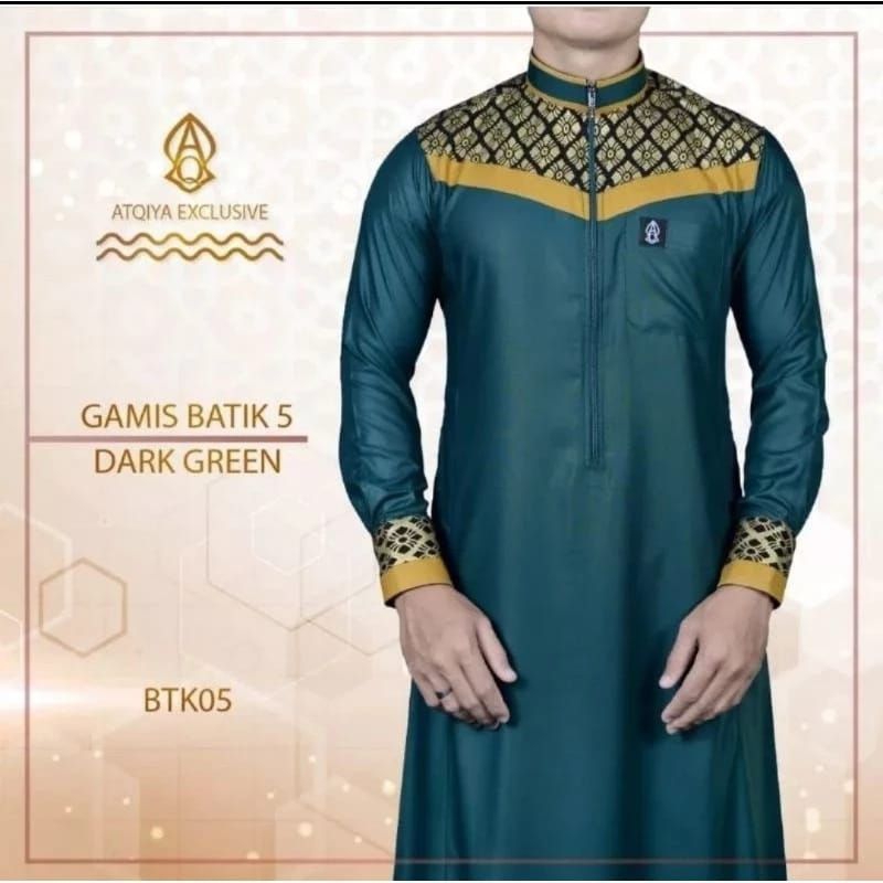 Jual Gamis ATQIYA BATIK 5 / Gamis Pria / Jubah Laki Laki / Gamis Elegan ...