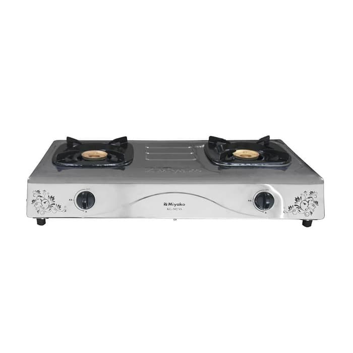 Jual KG 502 SS Miyako Stainless Kompor Gas 2 Tungku Stainless Steel ...