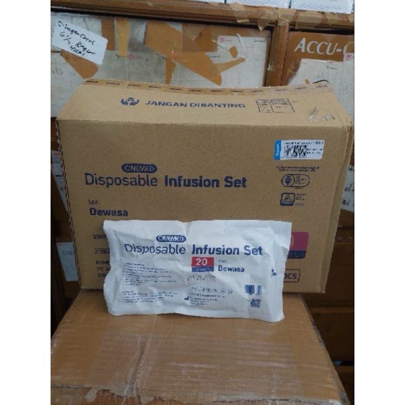 Jual Infus Set Dewasa OneMed Infuset Selang Infus ONEMED Box isi 50 ...