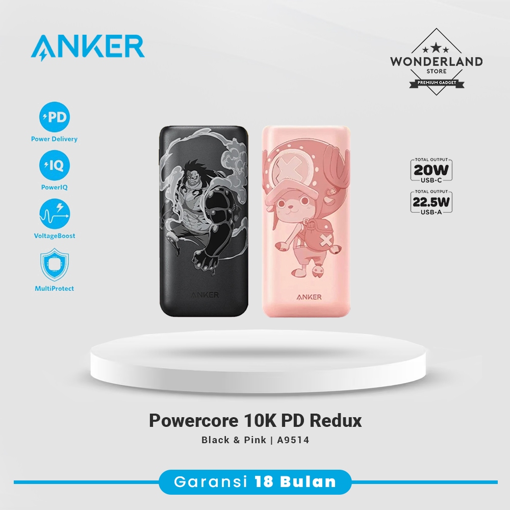 Jual Anker Powercore PB Redux 20W 22.5W 10000Mah USB-C USB-A Dual Port ...