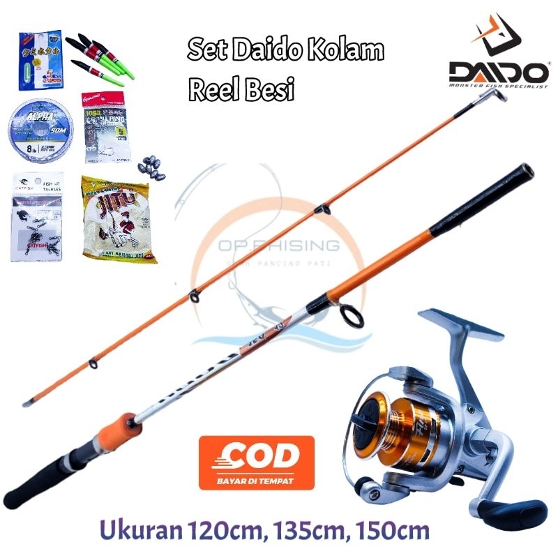 Jual Set Pancing Murah Daido Shikari Fiber padat Lengkap 16 kg | Shopee ...