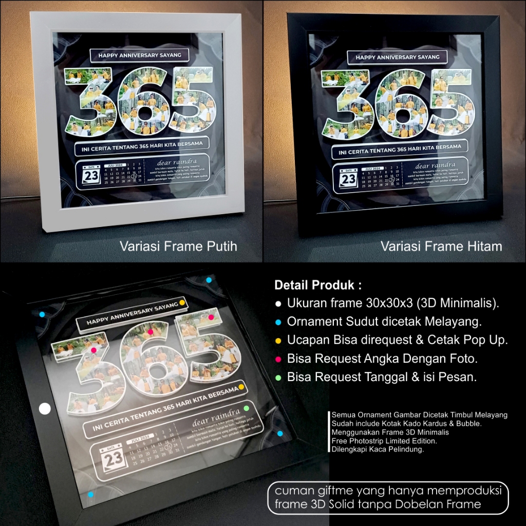 Jual KADO ANNIVERSARY CEWEK COWOK - GIFT PACAR - KADO ULANG TAHUN CEWEK COWOK - BINGKAI FOTO ...