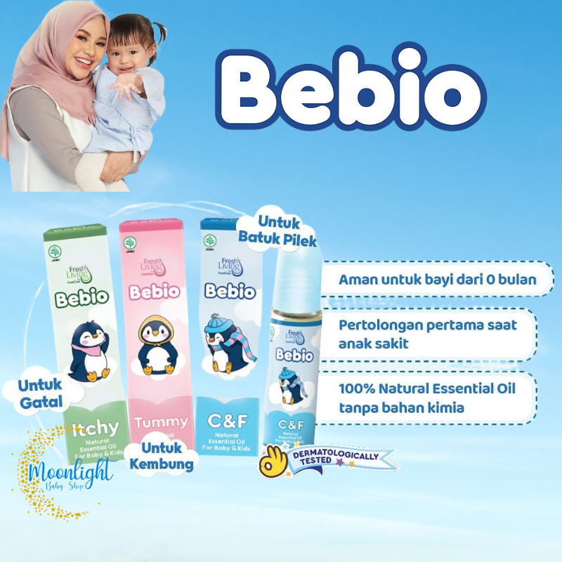 Jual BEBIO Baby Oil Essential Oil 9ml Cough and Flu, Tummy, Itchy ...