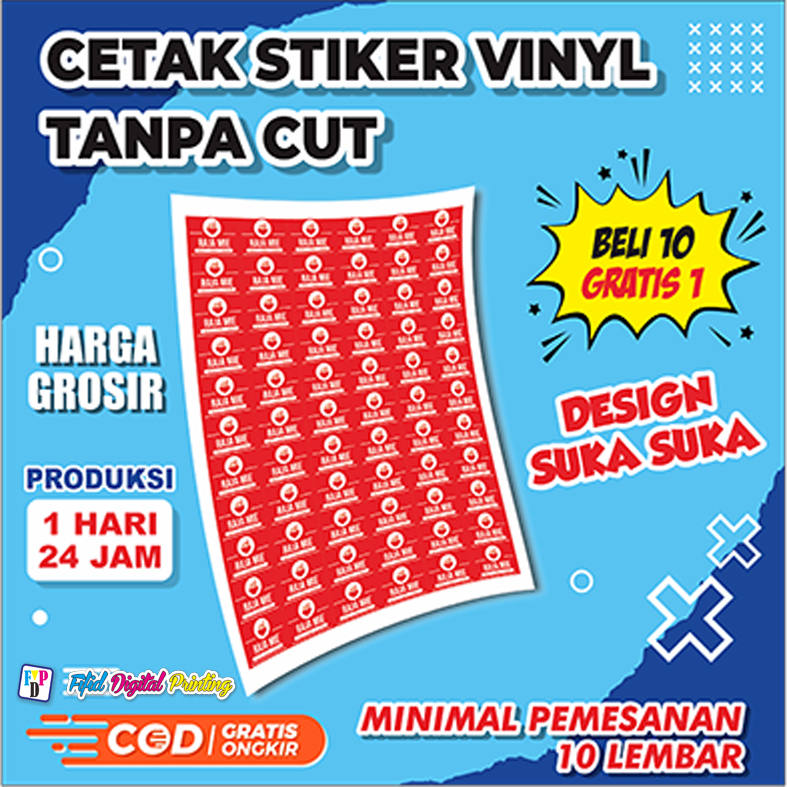 Jual CETAK SETIKER VINIL + LAMINASI PRINT ONLI | Shopee Indonesia
