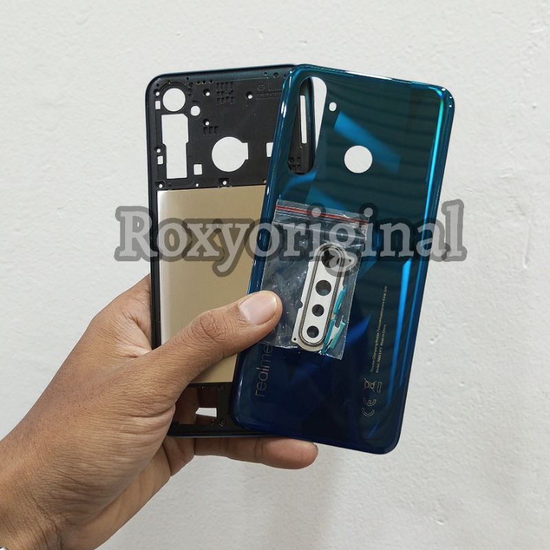 Jual Kesing housing cassing fullset Realme 5 pro backdoor + Bezel ...