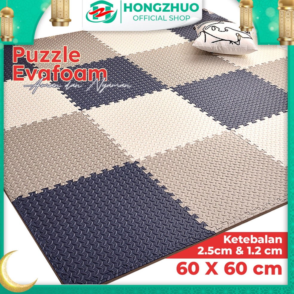Jual Flash sale Hongzhuo Puzzle Evafoam Alas Lantai Polos Premium 6X6 ...
