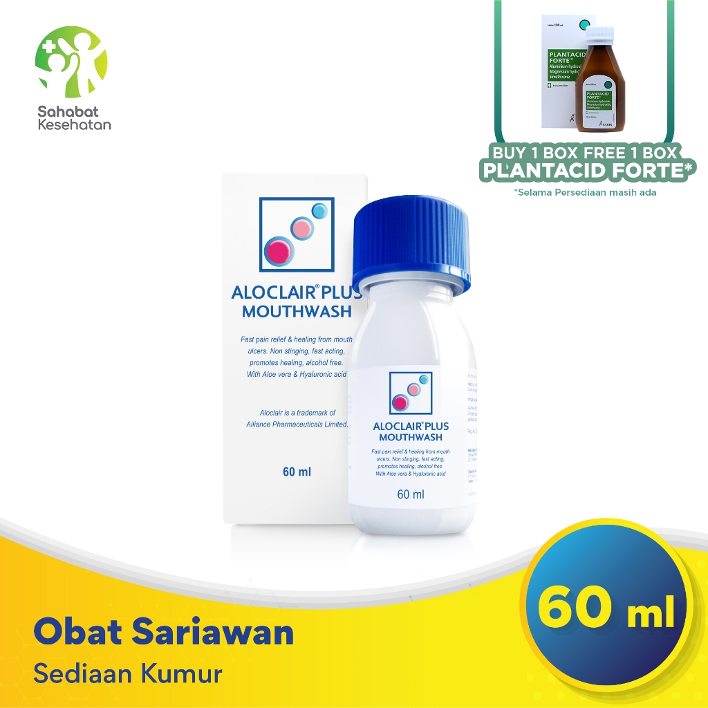 Jual Aloclair Plus Oral Rinse 60 ml - Obat Kumur Sariawan Alami ...