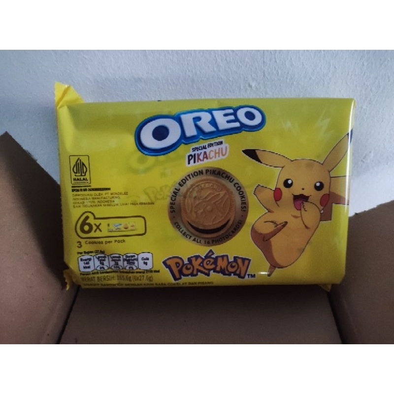 Jual oreo pokemon limited edition new bonus koleksi card | Shopee Indonesia