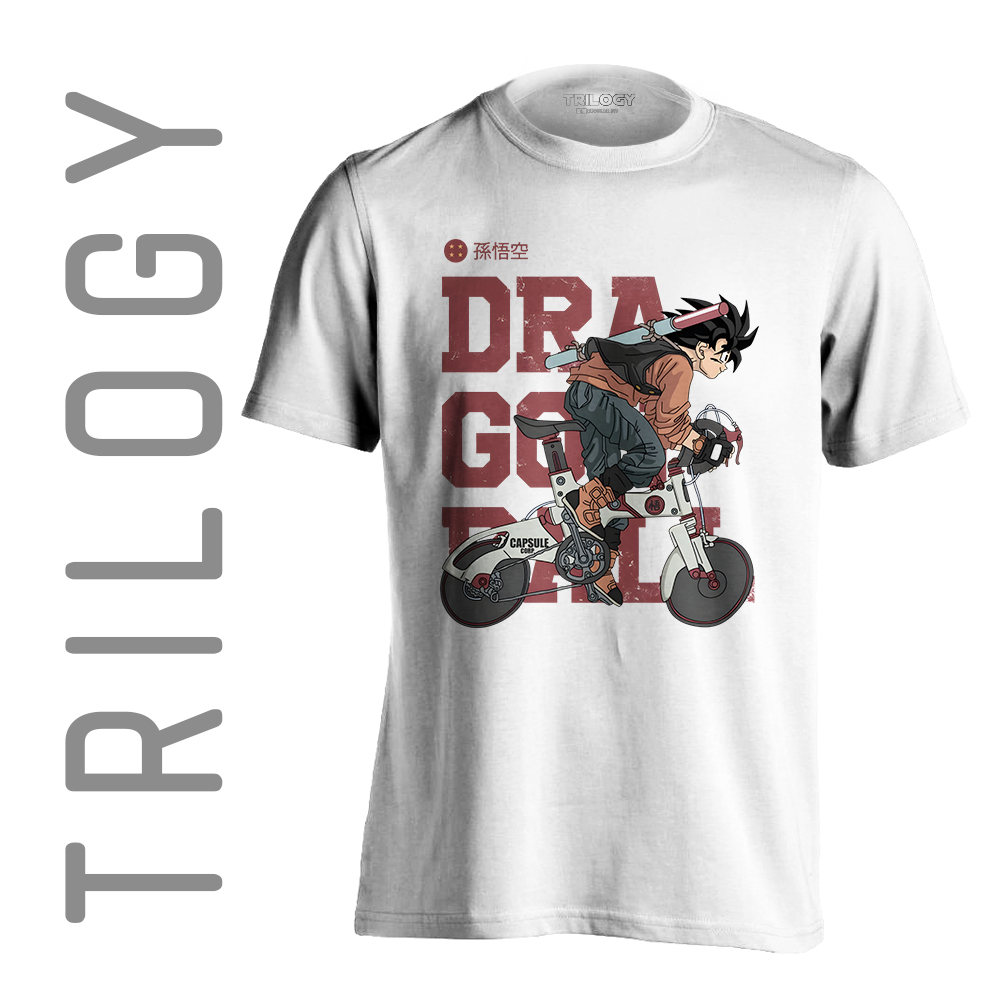Jual TRILOGY TRG 0376 - Dragon Ball - Goku Ride Bicycle Bike - Kaos ...
