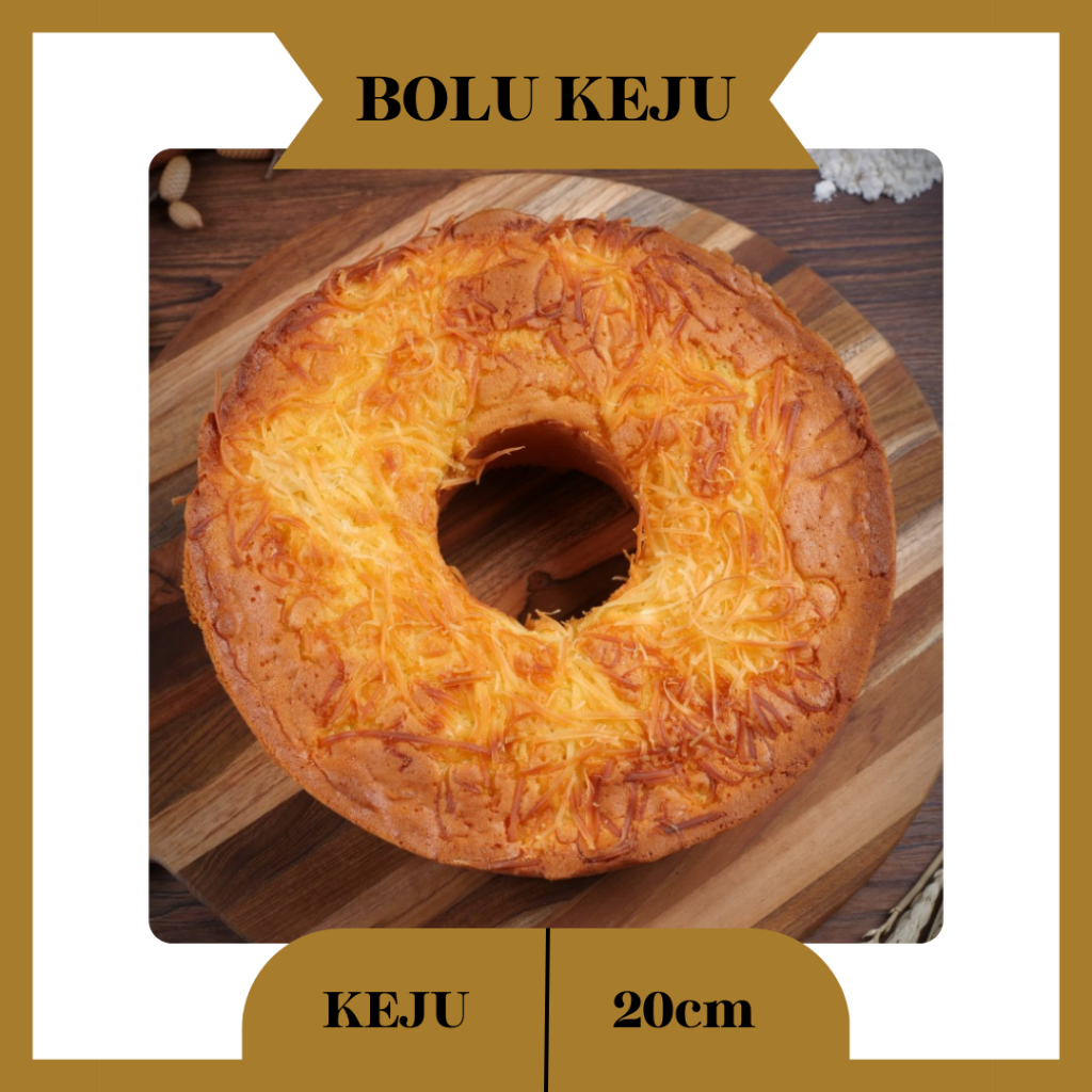 Jual Chiffon Cheese Cake Kue Bolu Keju Panggang Ukuran Diameter 20cm ...
