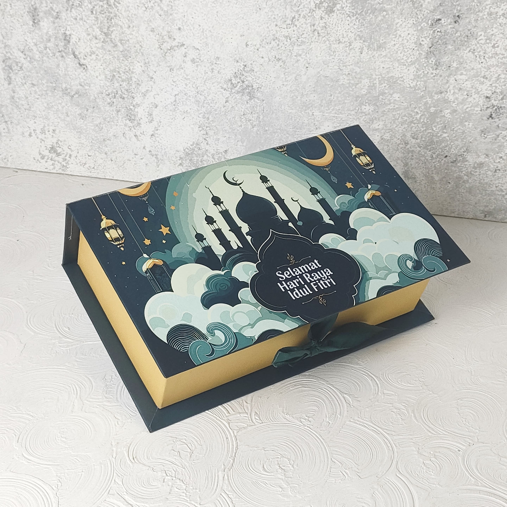 Jual HARD BOX HAMPERS LEBARAN | BOX HADIAH IDUL FITRI | UKURAN 25x 15 x ...