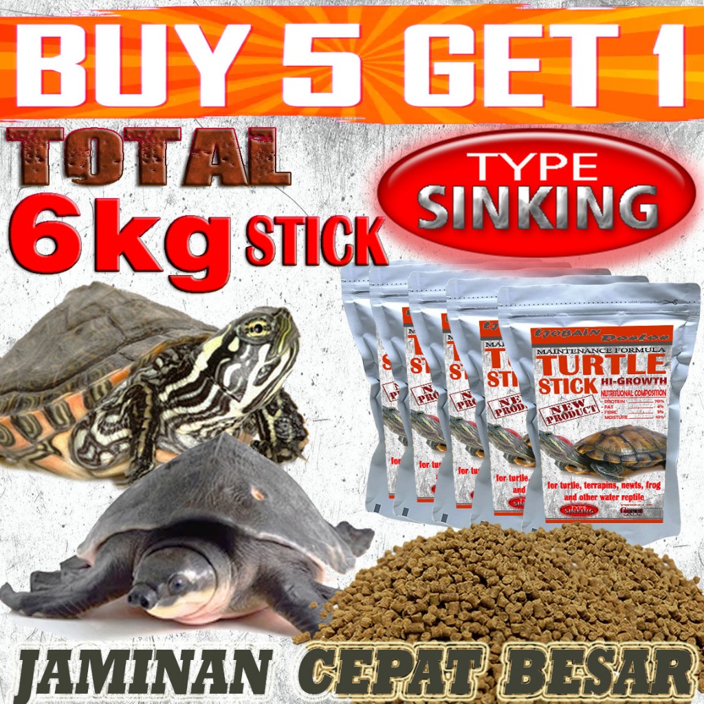 Jual PELLET STICK SINKING TENGGELAM PAKAN KURA-KURA AIR BRAZIL RES CST ...