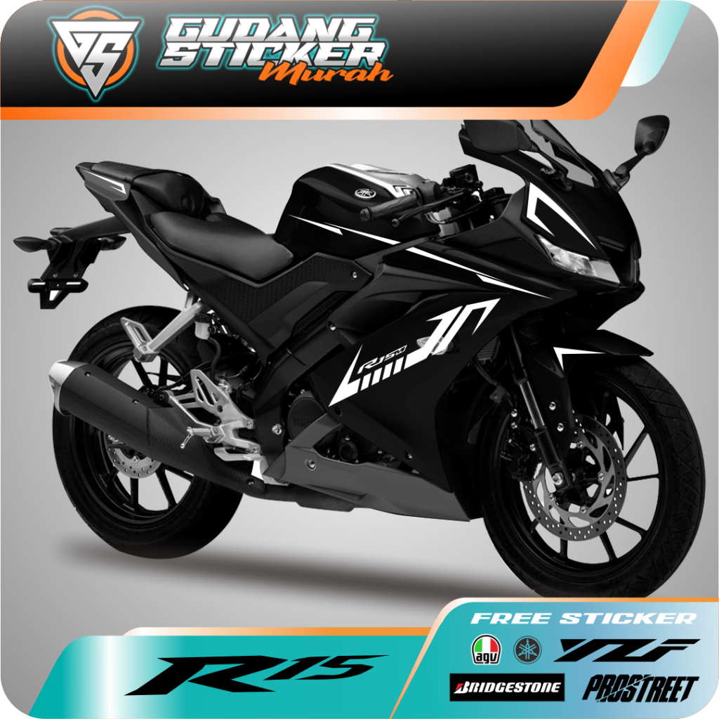 Jual STRIPING CUTTING R15 V3 MOTIF / STIKER POTONG / STICKER YAMAHA ...