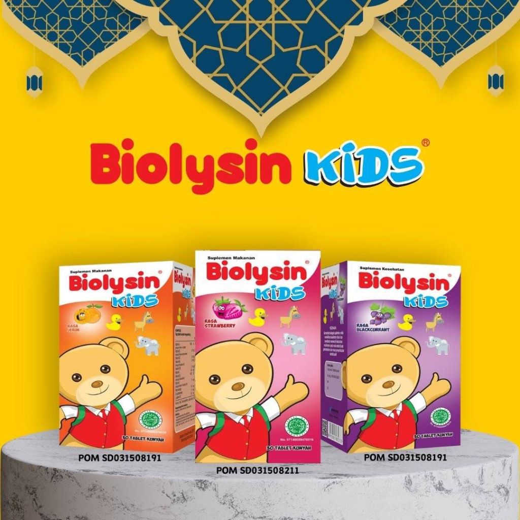 Jual Biolysin Kids Tablet Kunyah Rasa Orange Multivitamin Anak isi 30 ...