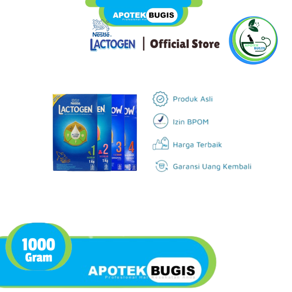 Jual Nestle Lactogen & Lactogrow Tahap 1/2/3/4 & 1 KG -semua tahap ...