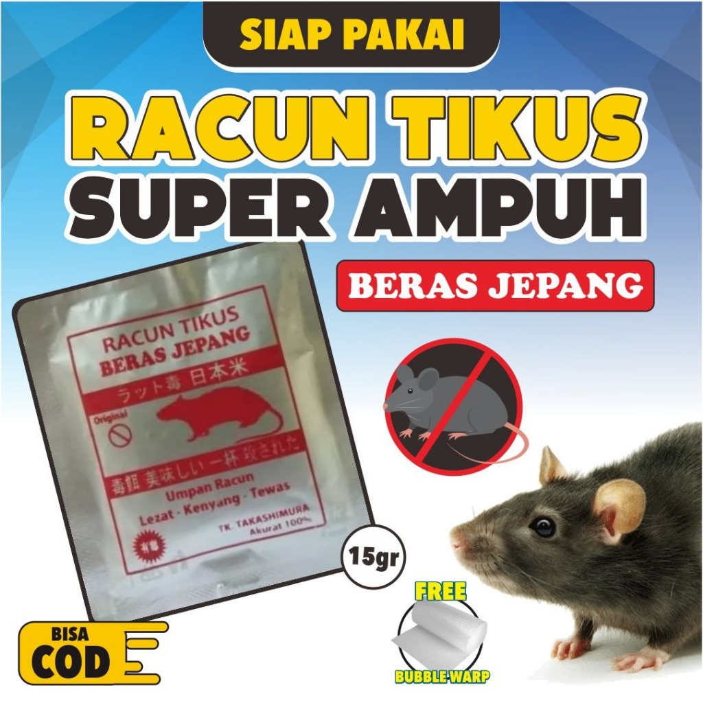 Jual Racun Tikus Beras Jepang Pembasmi Tikus Ampuh Basmi Tikus Sampai ...