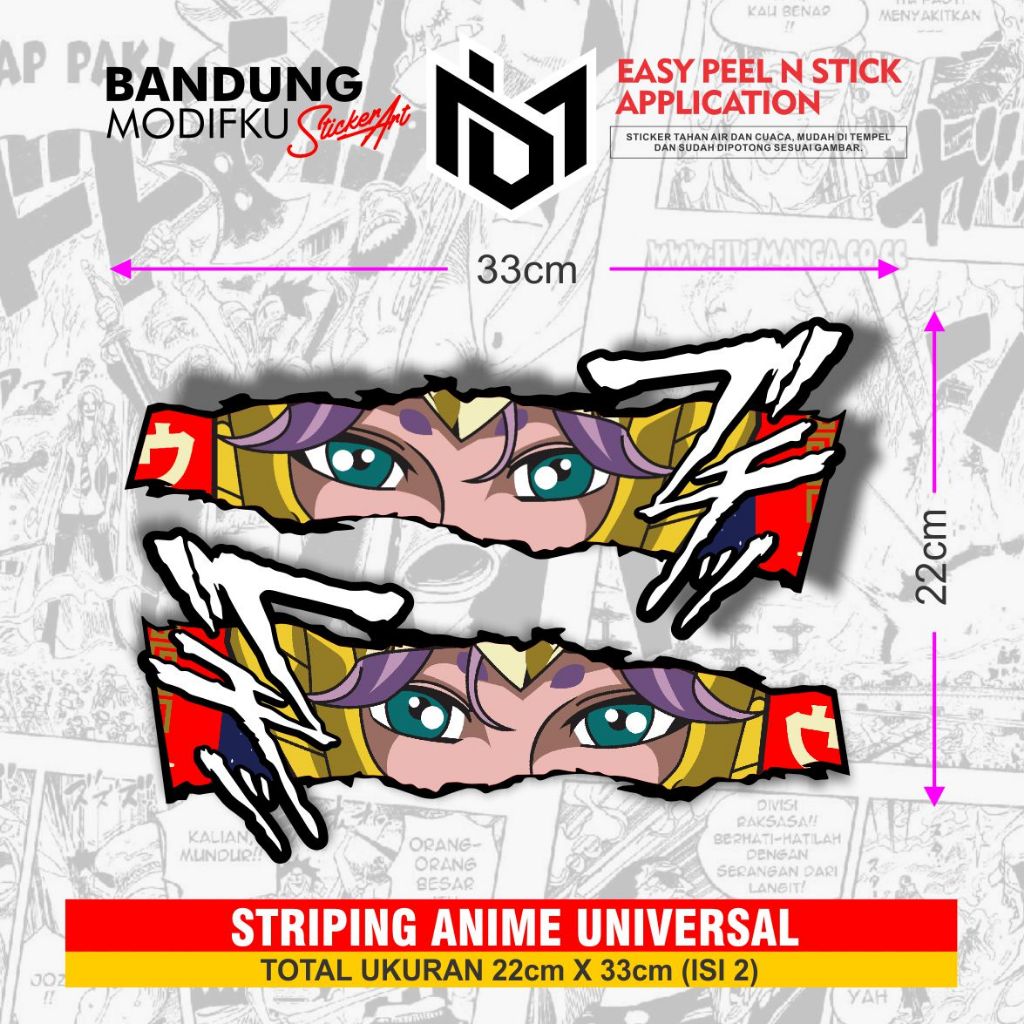 Jual STICKER MATA ANIME / STIKER MATA ANIME / DECAL MATA KIRI KANAN ...