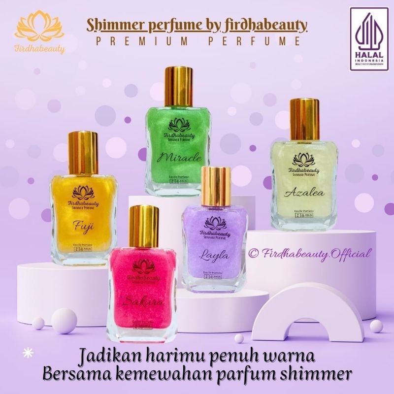 Jual PARFUM SHIMMER 50ML FIRDHABEAUTY ALL VARIANT | Parfum Glitter ...