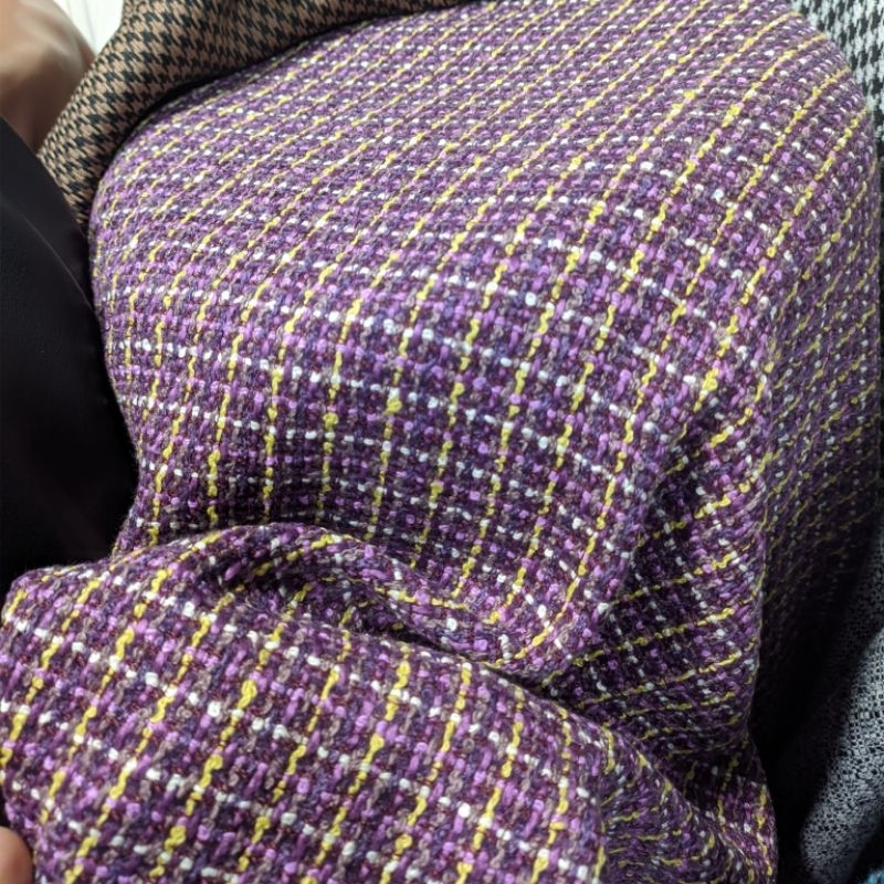 Jual Kain Bahan Tweed Chanel/Tweed Premium Import (Harga Per 1/2 Meter ...