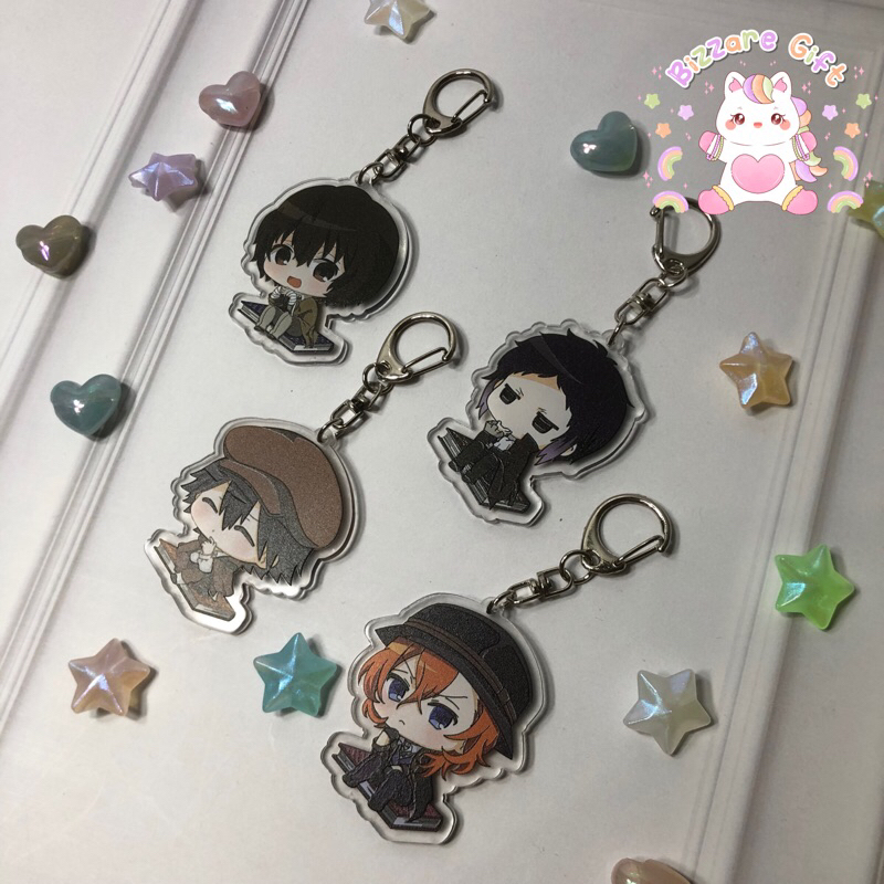 Jual Bungou Stray Dogs Keychain Gantungan Kunci Anime Ganci Lucu Dazai ...