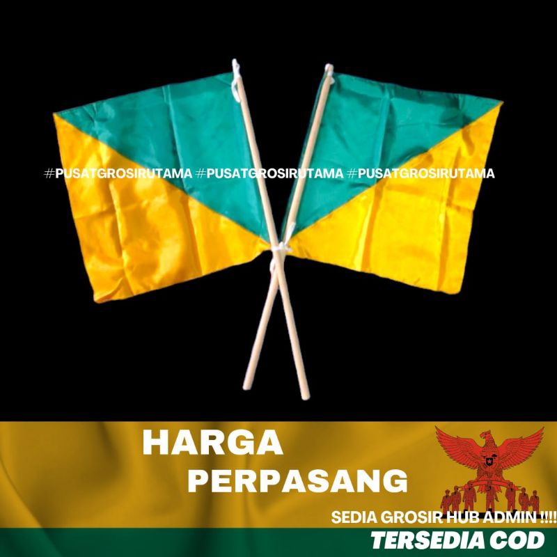 Jual Bendera semaphore hw + tongkat (2bendera+2stick) sepasang | Shopee ...