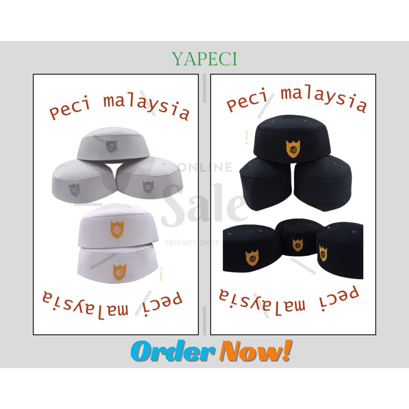 Jual Peci Malaysia Peci Logo Grosir Qualitas Premium | Shopee Indonesia