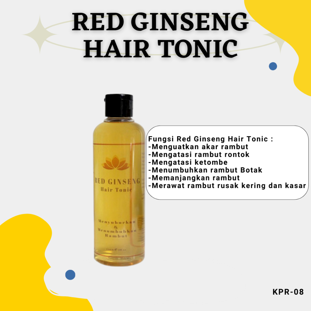 Jual Red Ginseng Hair Tonic Perawatan Rambut Rontok | Shopee Indonesia