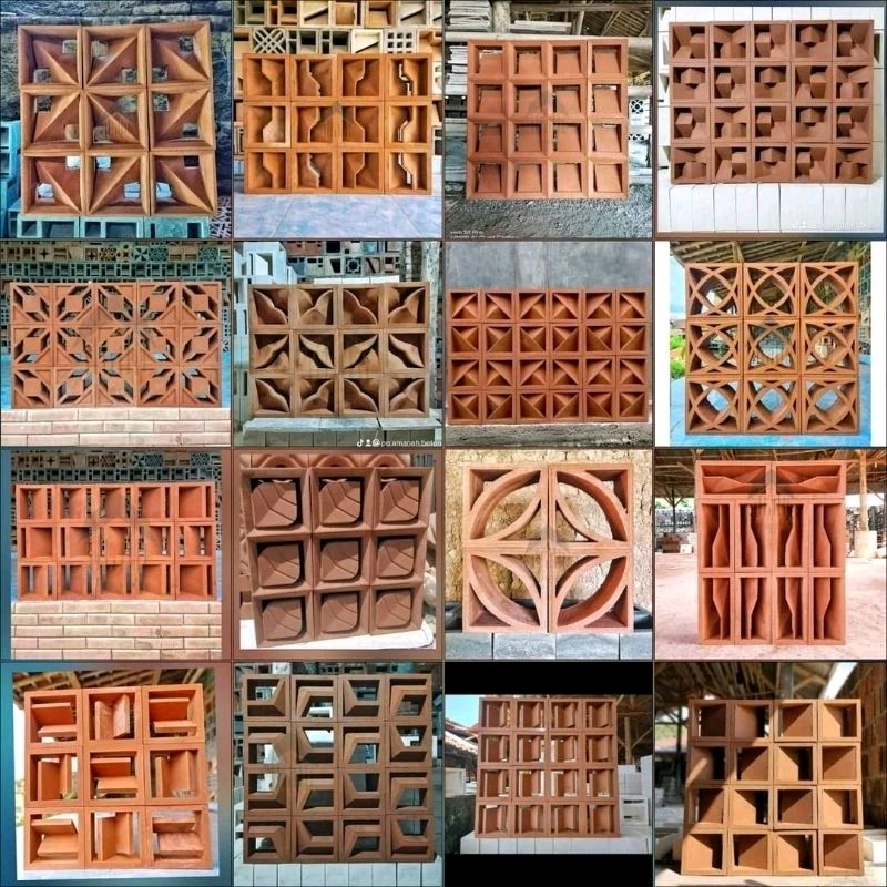 Jual ROSTER MINIMALIS / Roster beton/ Roster warna merah terakota ...