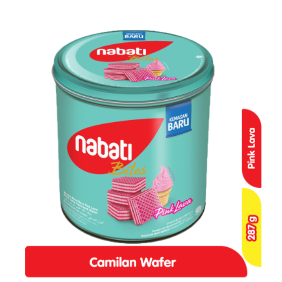 Jual nabati Bites Wafer Pink Lava Can Biskuit Kaleng 287 g | Shopee ...