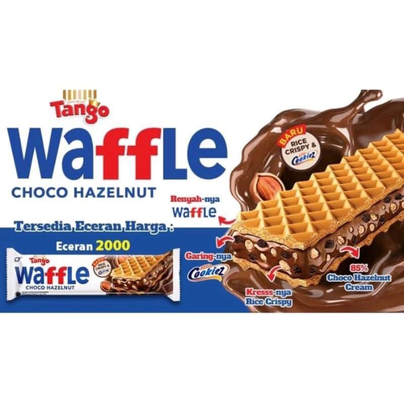 Jual TANGO WAFFLE CHOCO HAZELNUT 1 BOX ISI 12 PC @ 25 GR | Shopee Indonesia