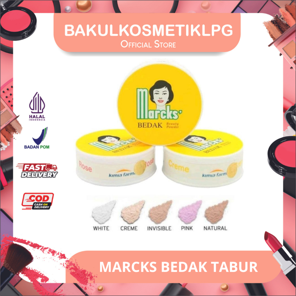 Jual MARCKS Bedak Tabur Beauty Powder | Shopee Indonesia