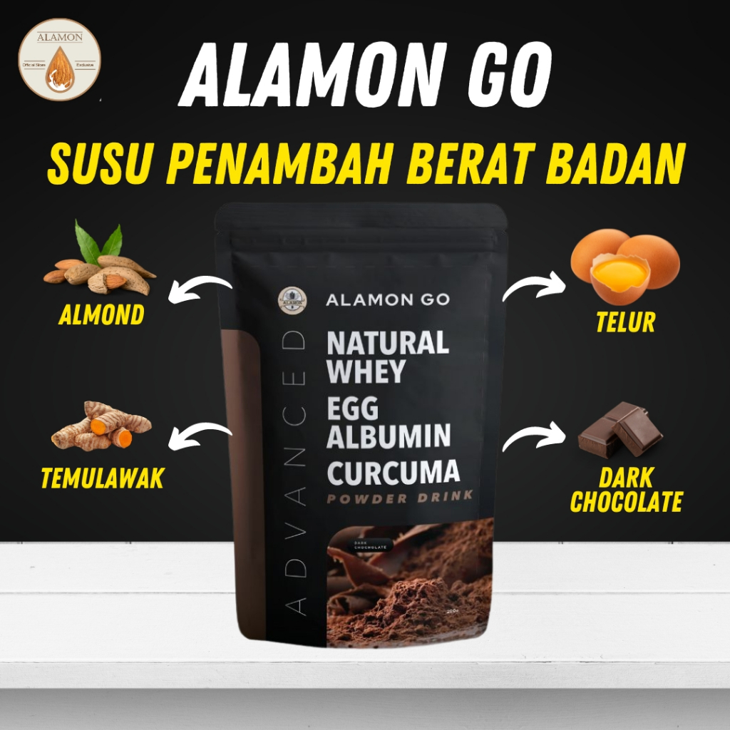 Jual Penambah Berat Badan | Alamon GO | Natural Whey + Albumin ...
