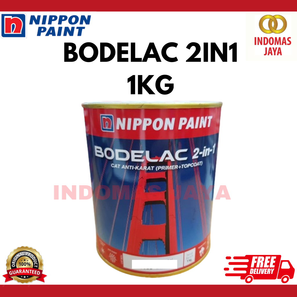 Jual BODELAC ANTI KARAT Cat Besi Nippon Paint Bodelac 1KG 2 in 1 (1KG) 1LT | Shopee Indonesia