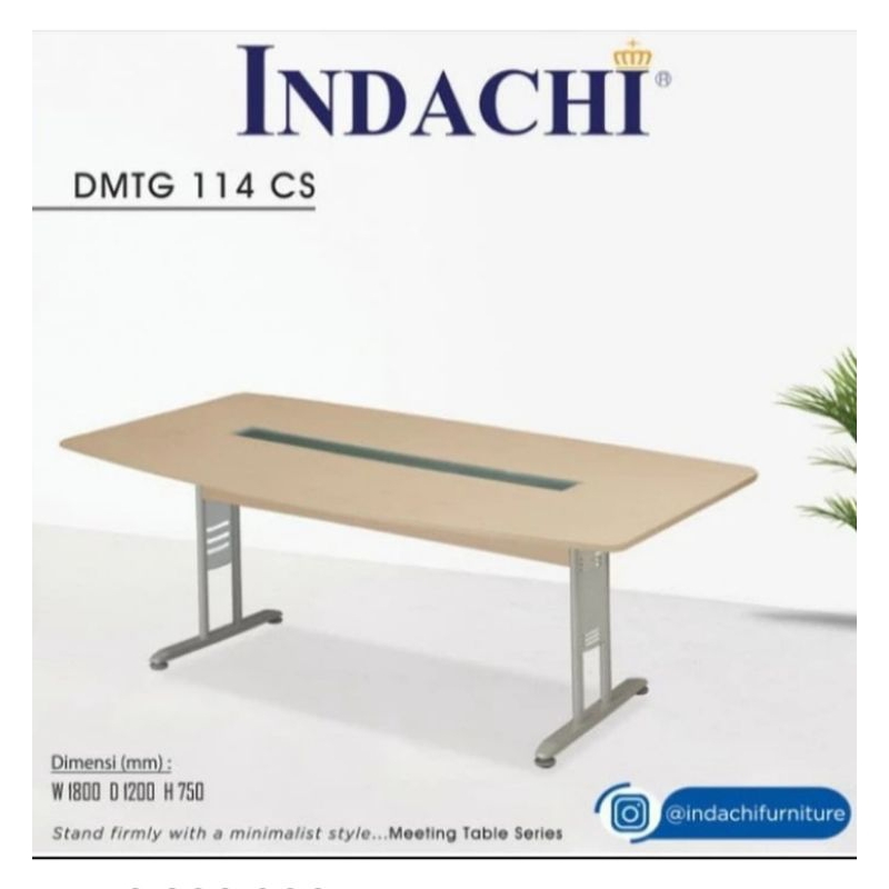 Jual Meja kerja rapat meja meeting meja kantor Indachi DMTG 114 CS uk ...