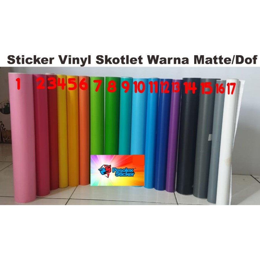Jual sticker stiker vinyl warna dop/matte 45cm x 100cm | Shopee Indonesia