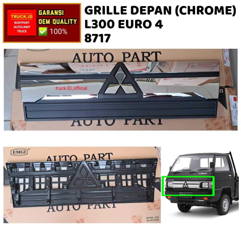 Jual GRILL GRILLE DEPAN RAM RAMBANG L300 EURO 4 CHROME *8717 | Shopee ...